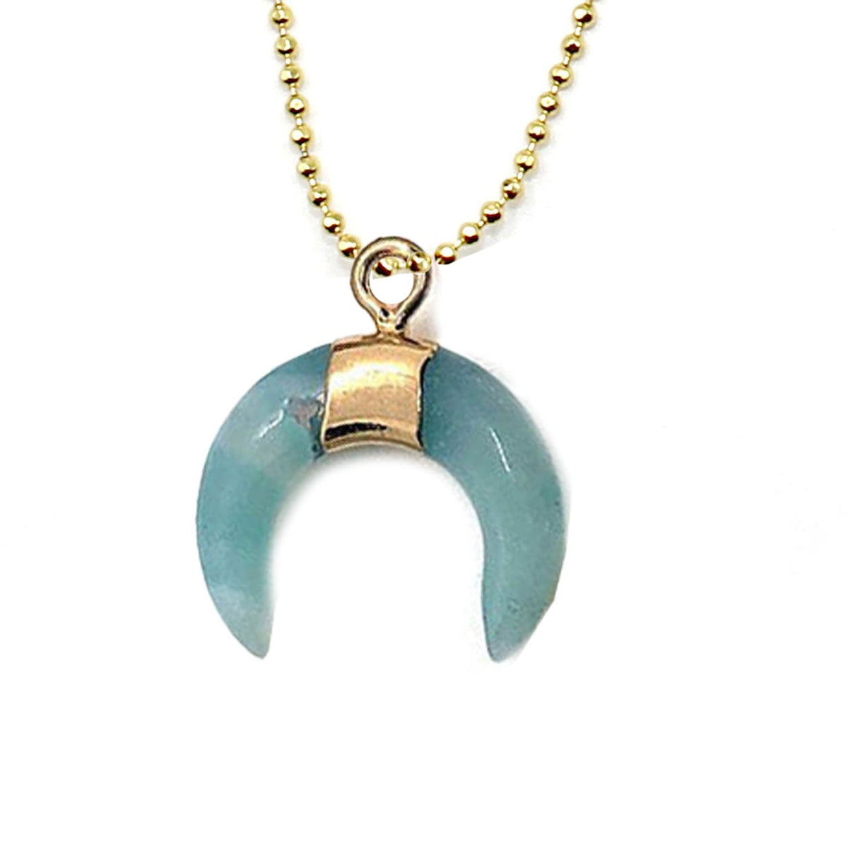 Green Aventurine Contemporary Dagger Pendant with a Silver Chain ...