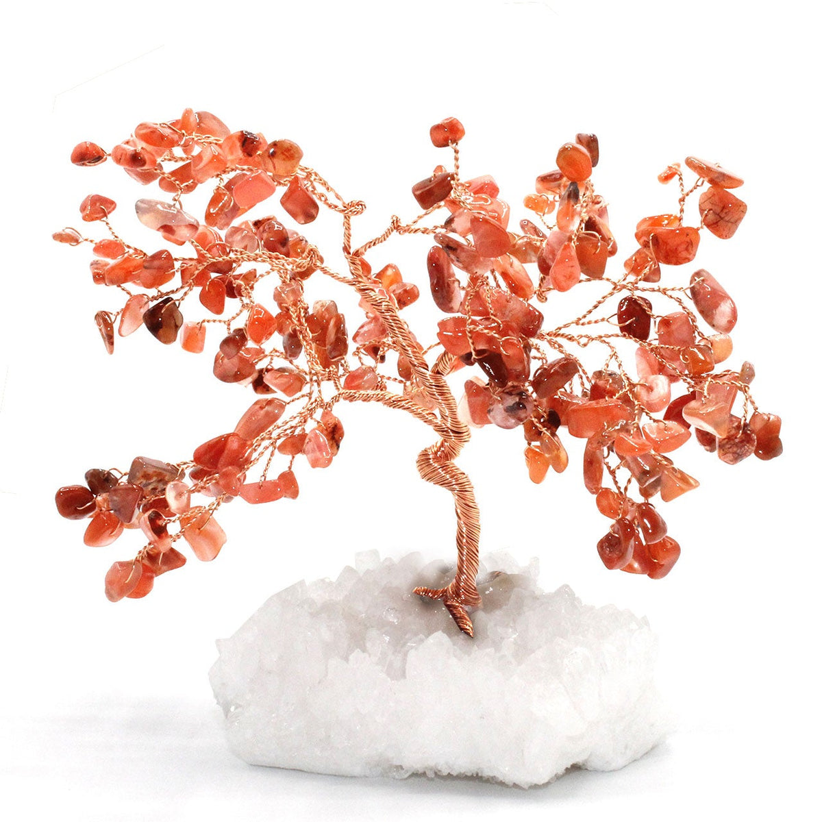 Reiki Energy Charged Crystal Tree Of Life With Red Jasper Crystals On A ...