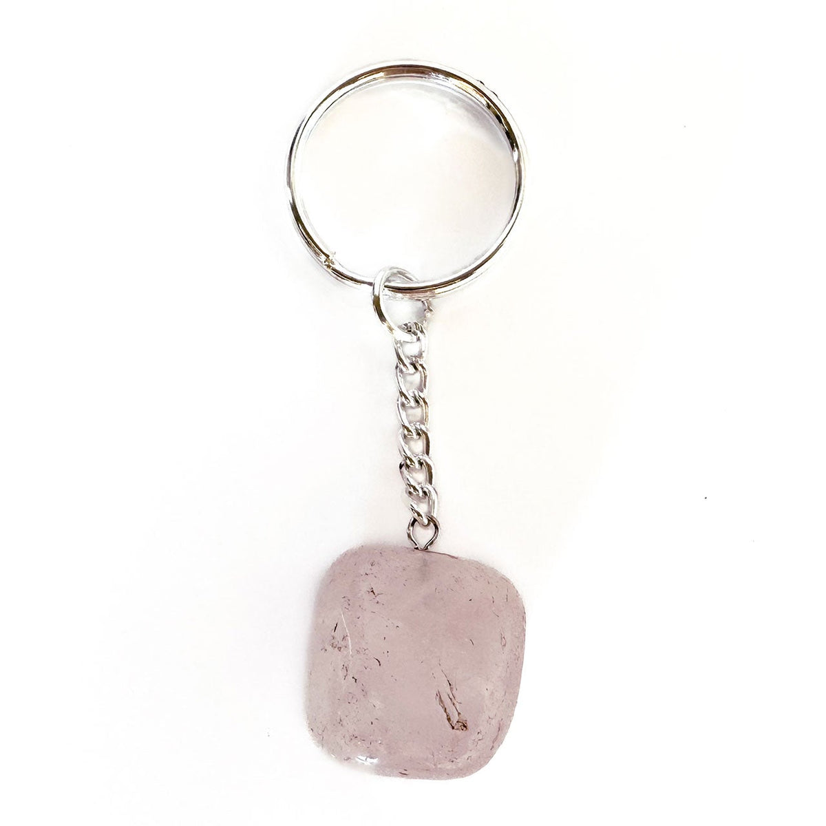 Polished Rose Quartz Keychain | Primal Chakra